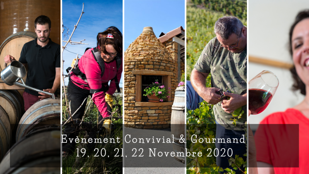 Evènement Convivial & Gourmand 19 au 22 Nov 2020-Domaine JP Riviere